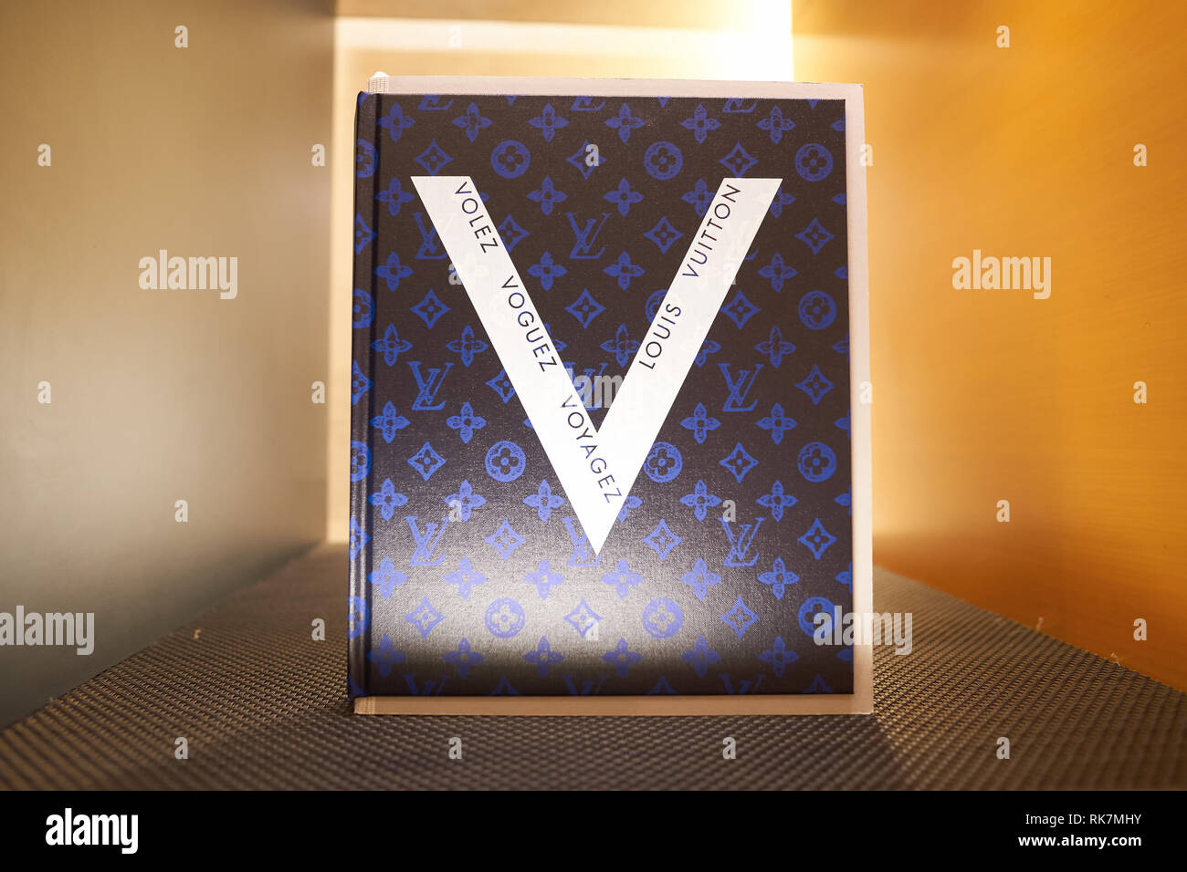 KUALA LUMPUR, MALAYSIA - MAY 09, 2016: inside of Louis Vuitton store ...