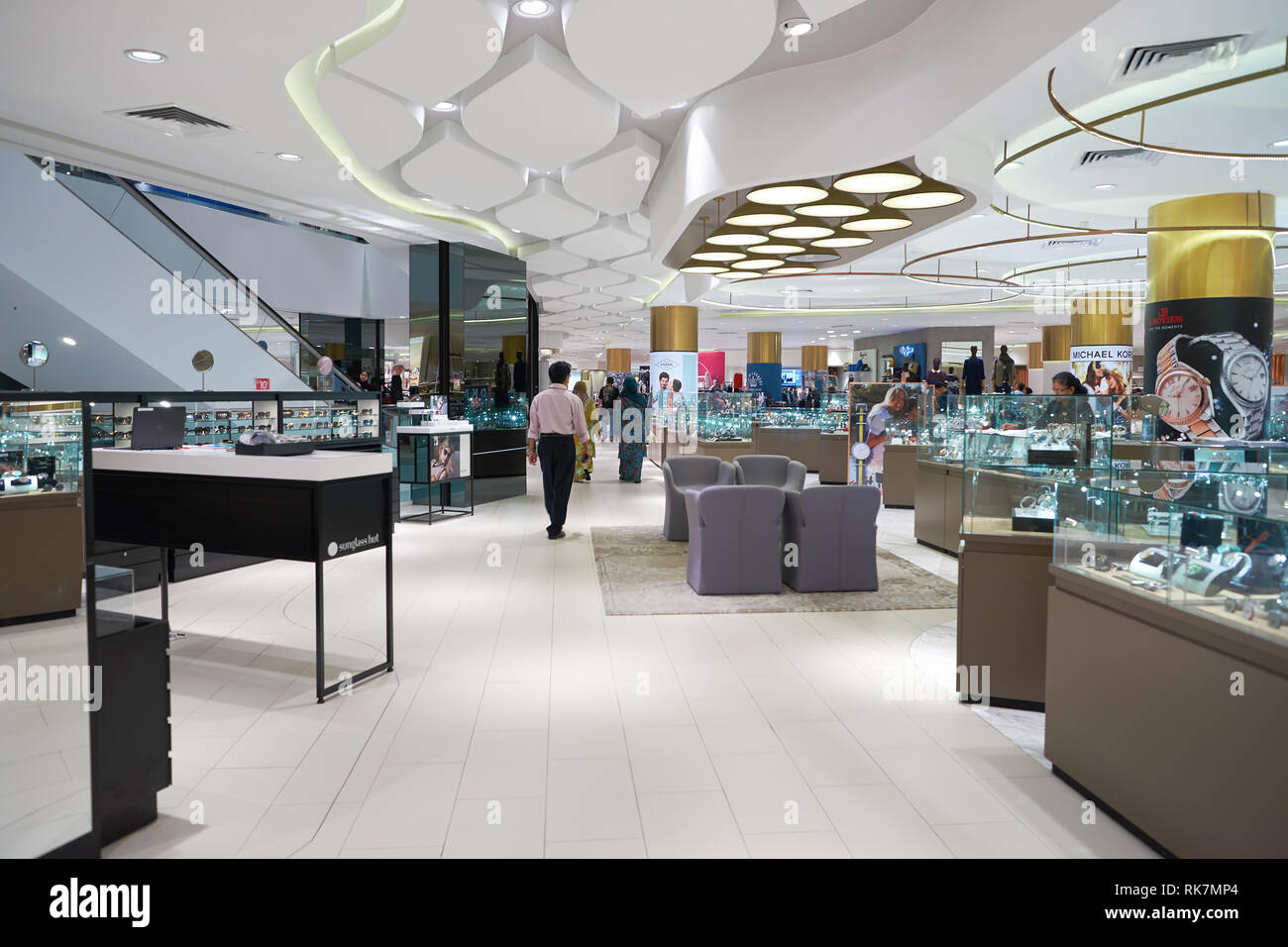 KUALA LUMPUR, MALAYSIA - MAY 09, 2016: inside of Suria KLCC. Suria KLCC ...