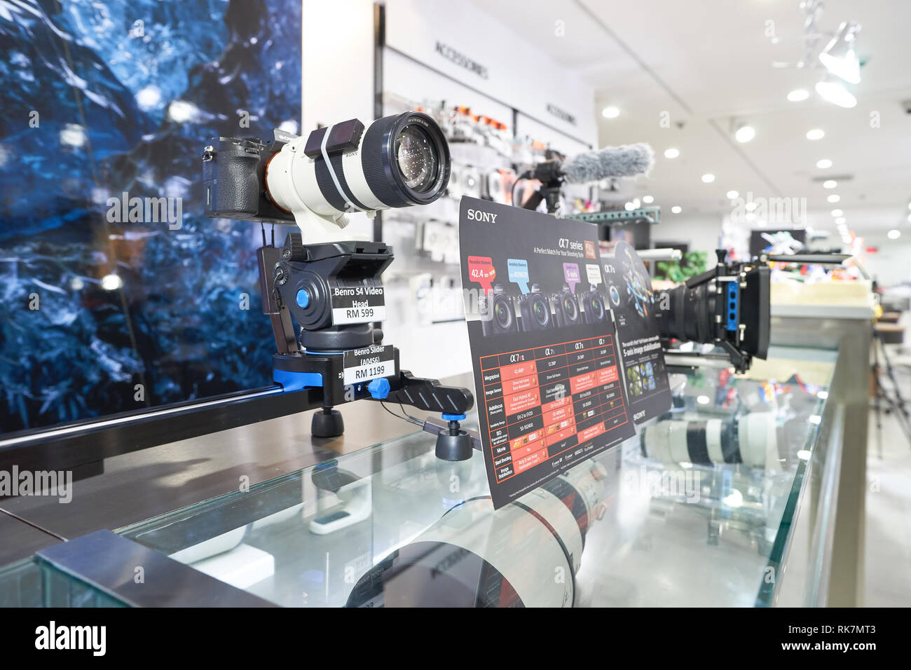 KUALA LUMPUR, MALAYSIA - MAY 09, 2016: Sony Store in Suria KLCC. Suria ...