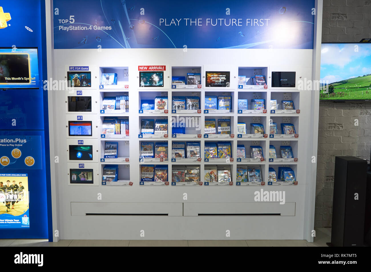 KUALA LUMPUR, MALAYSIA - MAY 09, 2016: Sony Store in Suria KLCC. Suria ...