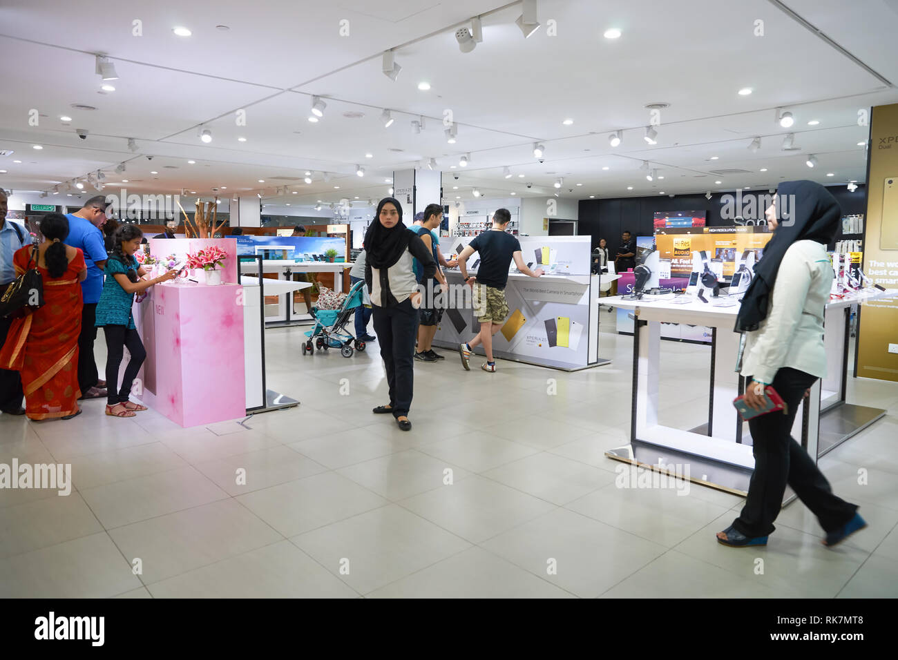 KUALA LUMPUR, MALAYSIA - MAY 09, 2016: Sony Store in Suria KLCC. Suria ...