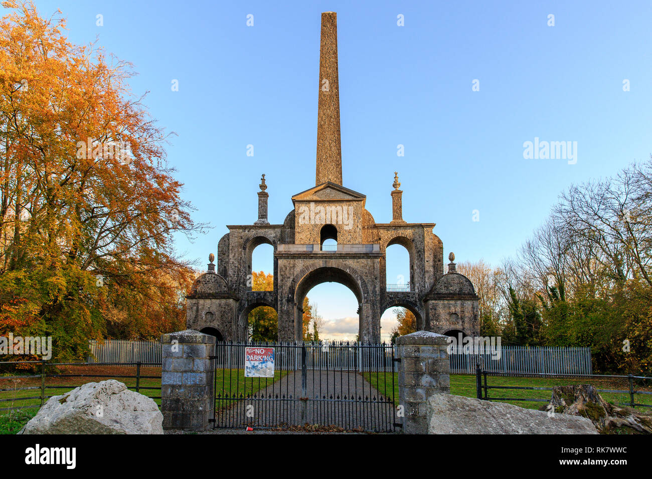 The Obelisk Conolly`s Folly built within Castletown Estate to provide ...