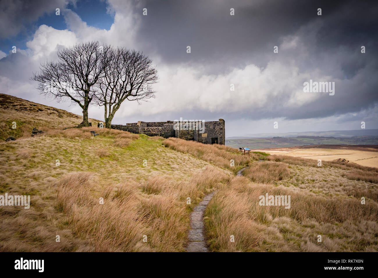 Top Withens also known as Top Withins on Haworth Moor, Haworth, UK ...