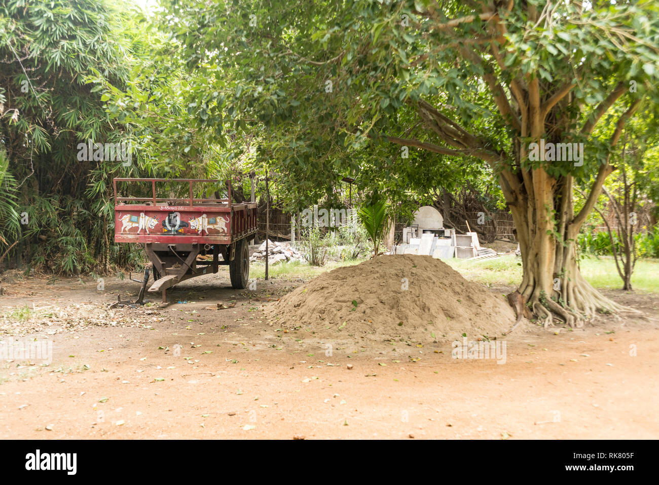 Rural life scape from Hampi, India Stock Photo - Alamy