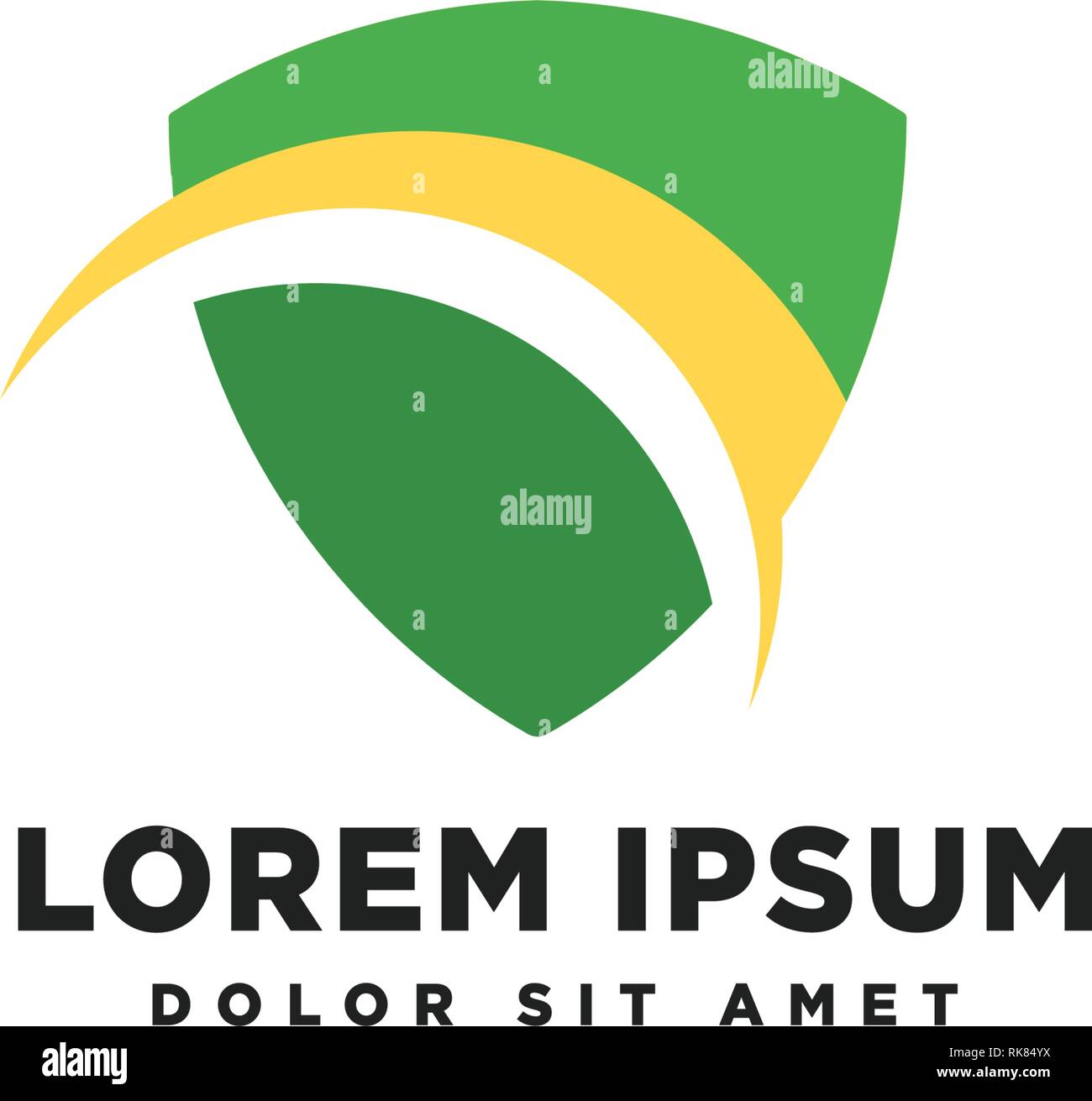 shield human personal protector logo template vector illustration Stock ...