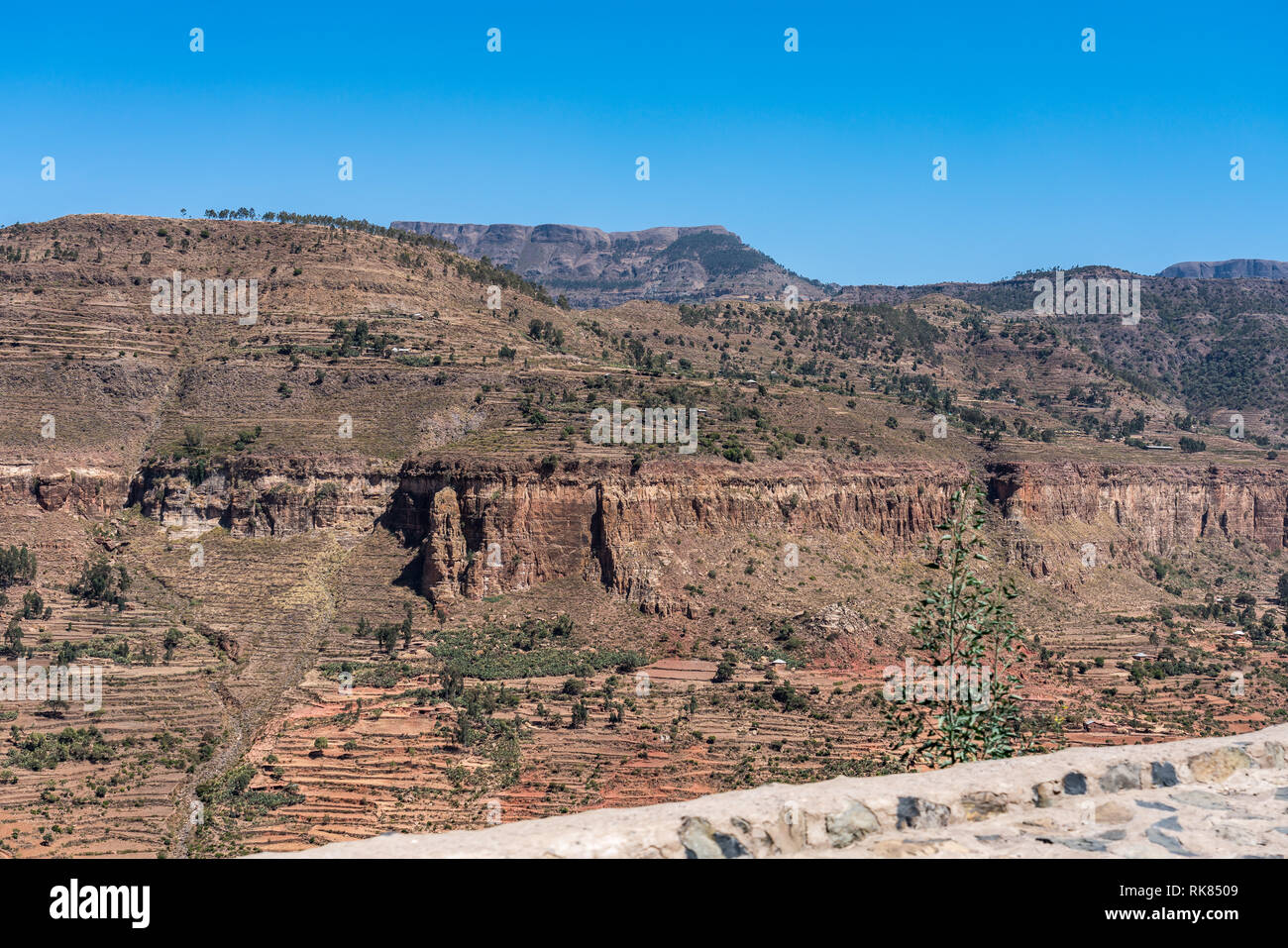 Landscape in Gheralta in Tigray, Northern Ethiopia Stock Photo - Alamy