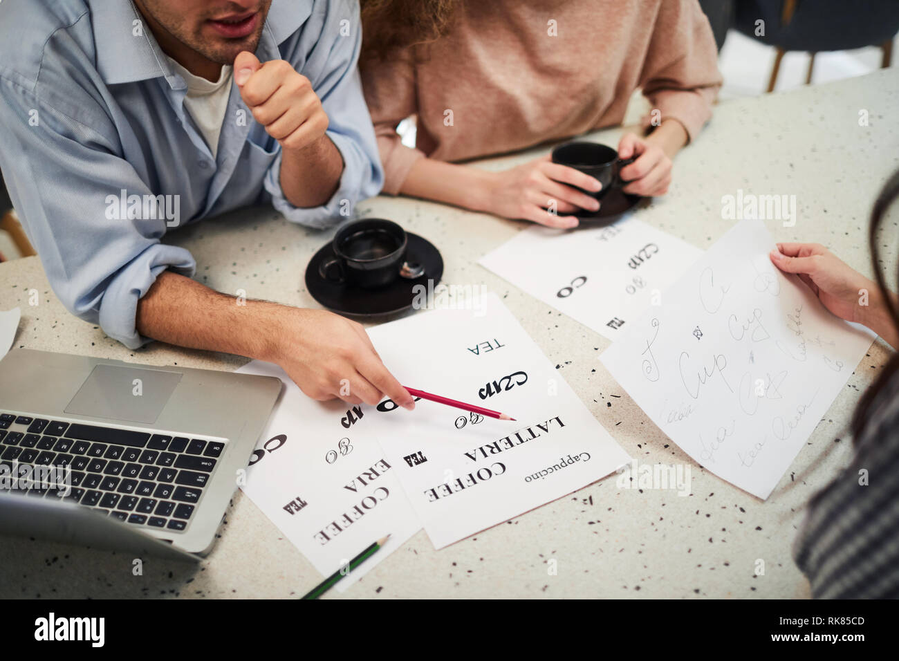 Girl Pointing At Word High Resolution Stock Photography and Images - Alamy