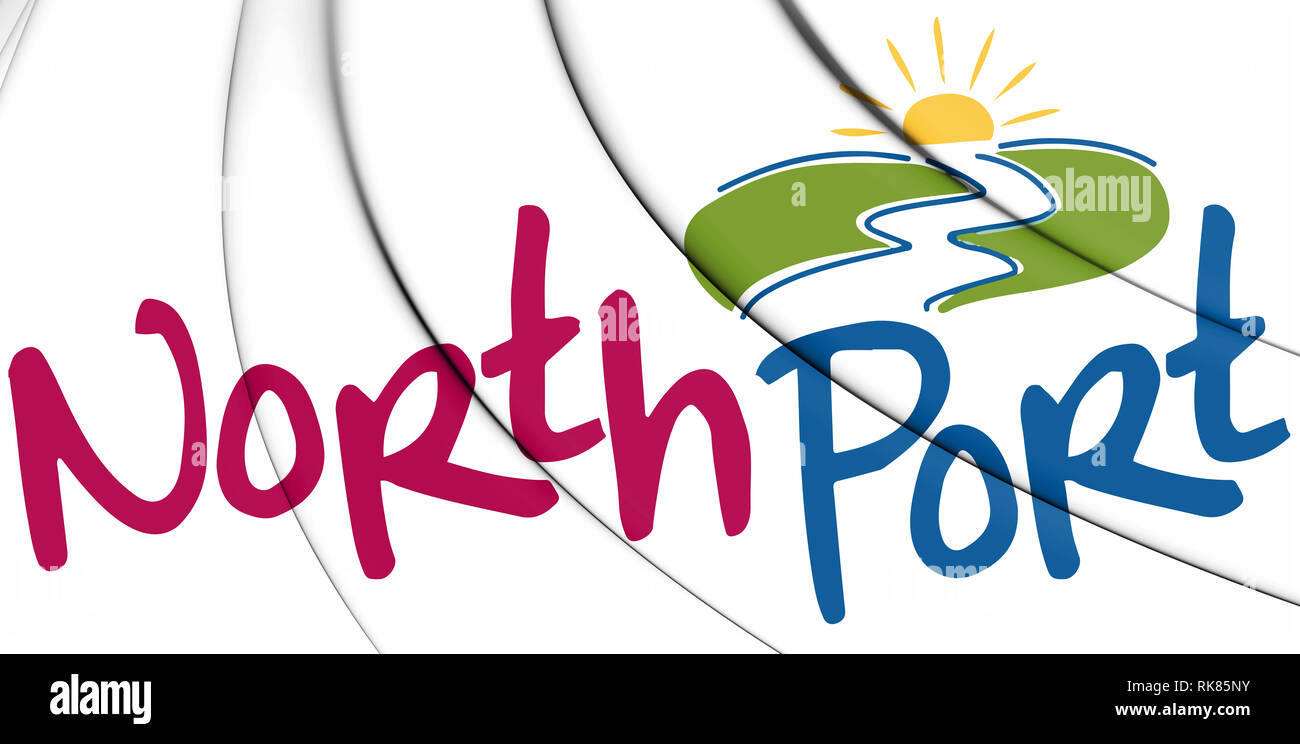 3D Emblem of North Port (Florida), USA. 3D Illustration Stock Photo - Alamy