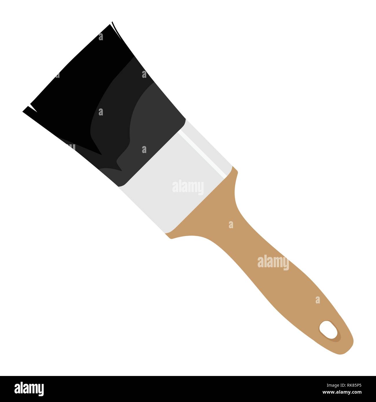 Brush for painting and construction works vector illustration Stock ...