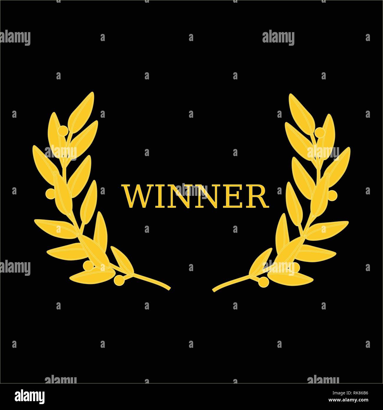 Vector illustration film award winner laurel wreath Stock Vector Image ...