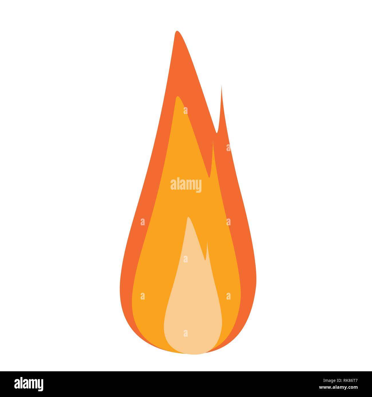 Vector fire flames sign illustration isolated - fire icon Stock Vector ...