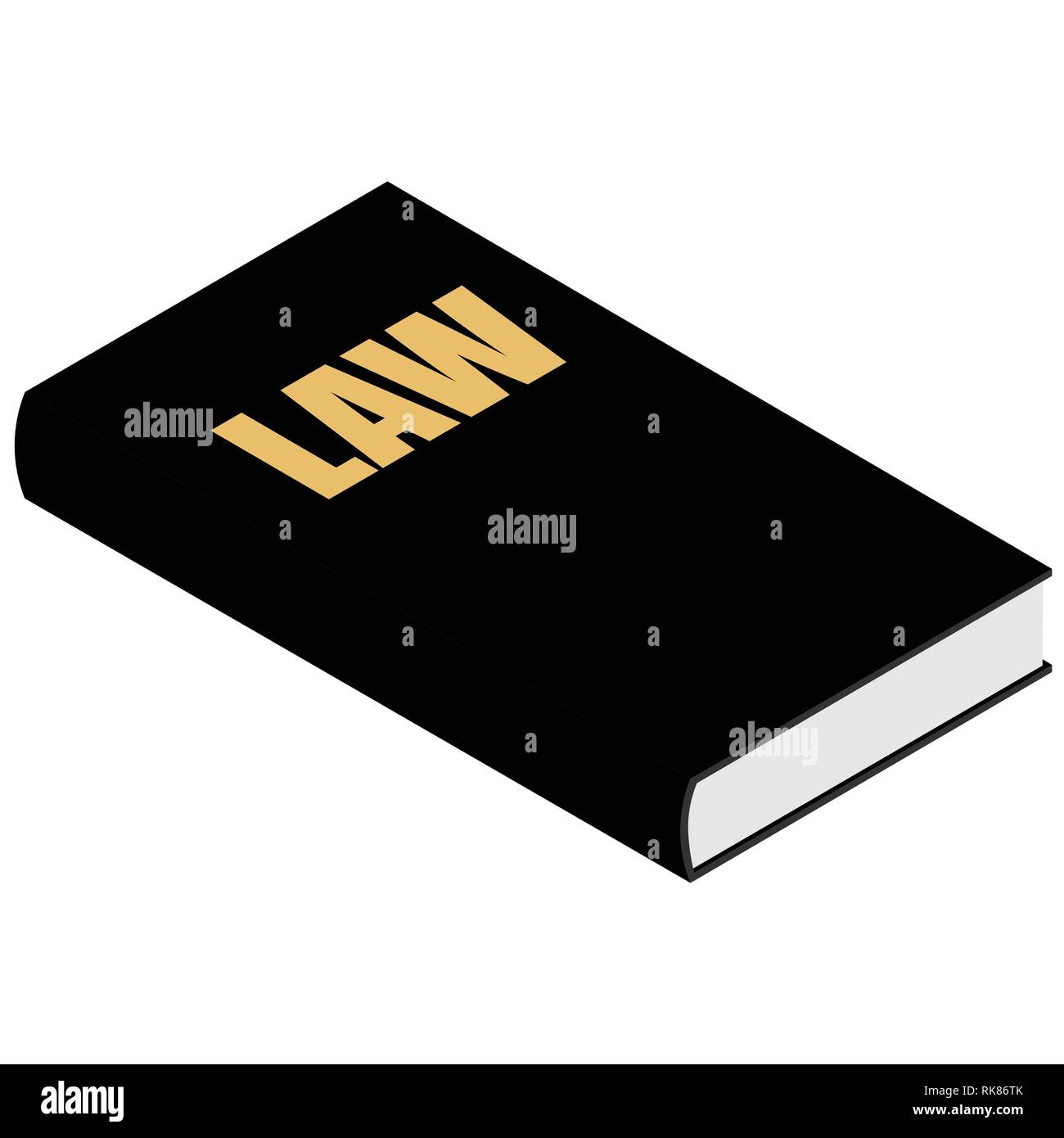 Vector isometric law book icon. Legal judge book. Judgment concept ...