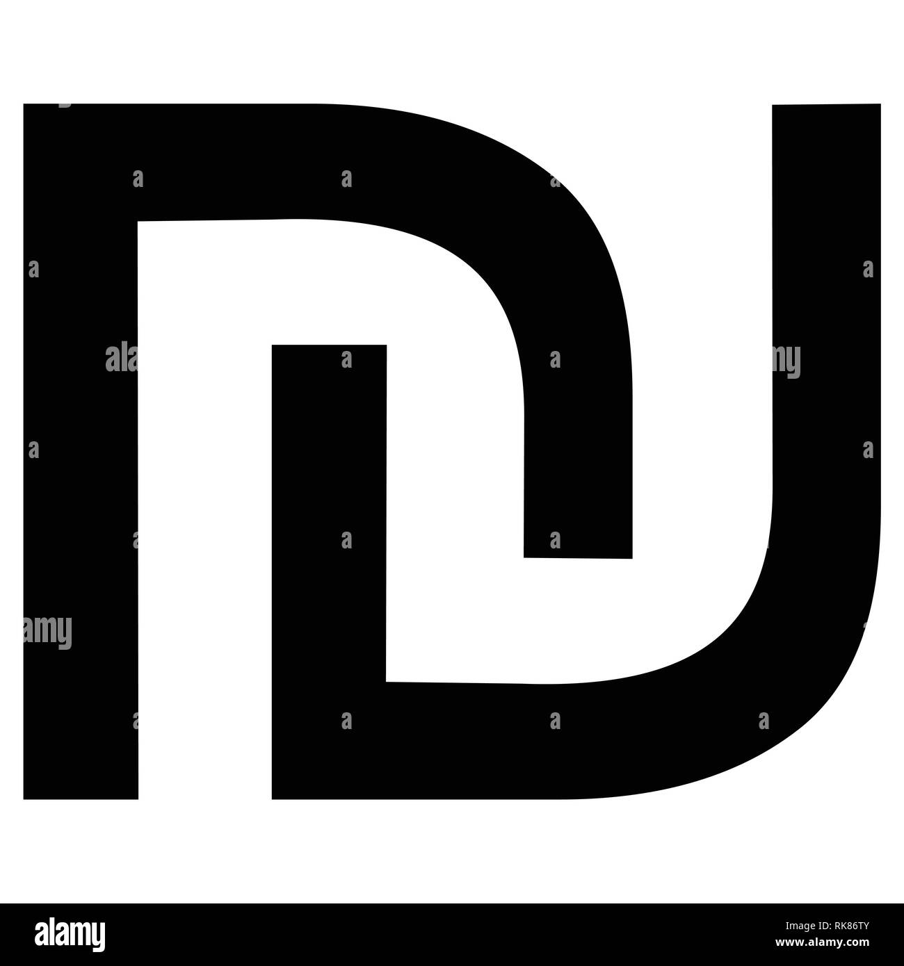 Israeli shekel symbol Black and White Stock Photos & Images - Alamy