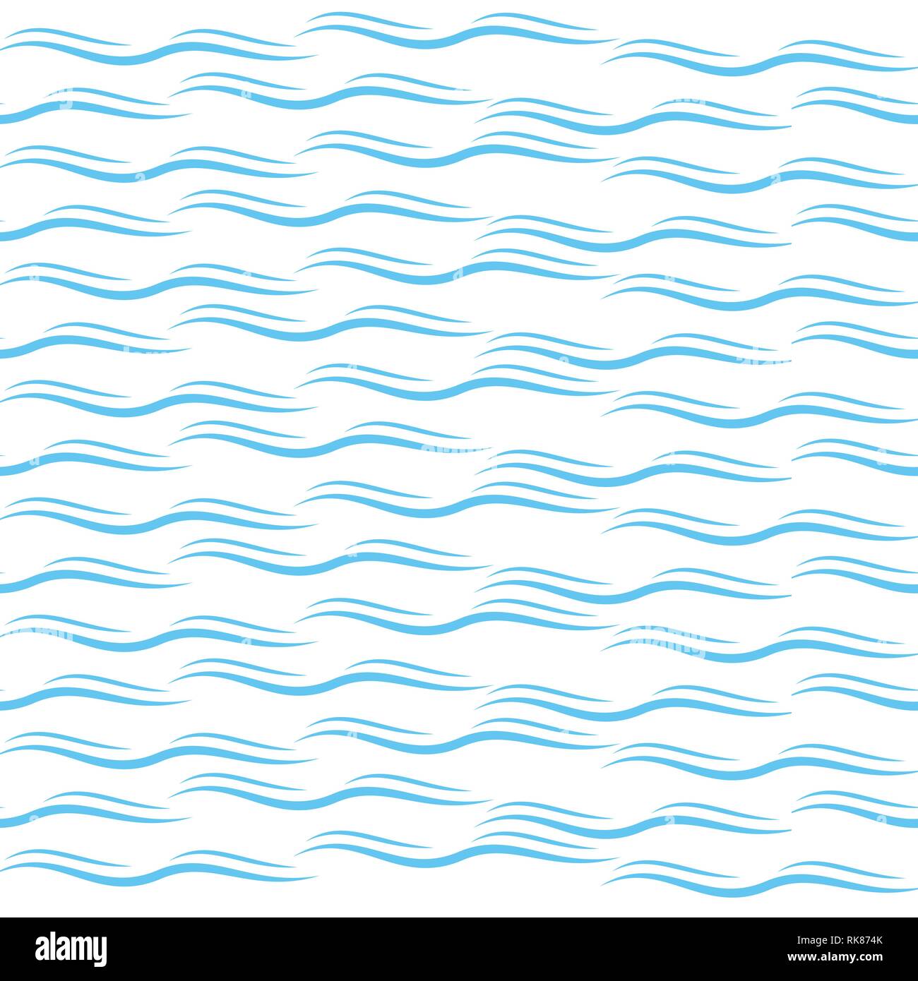 Vector seamless blue wave pattern Stock Vector Image & Art - Alamy