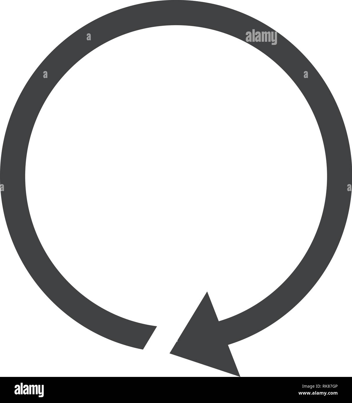 Reload, update, refresh vector icon, button. Recycle arrow sign, symbol ...