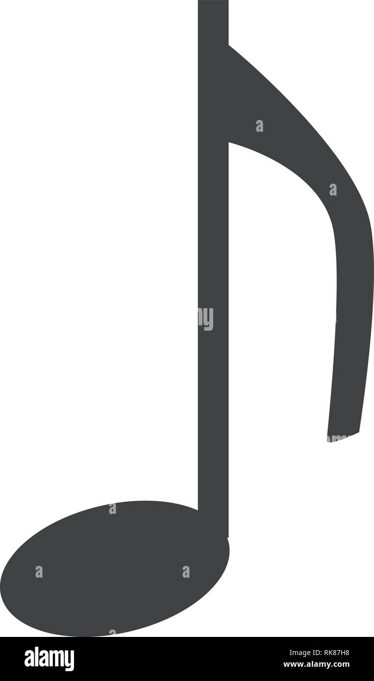 Vector music note icon. Melody sign, symbol Stock Vector Image & Art ...