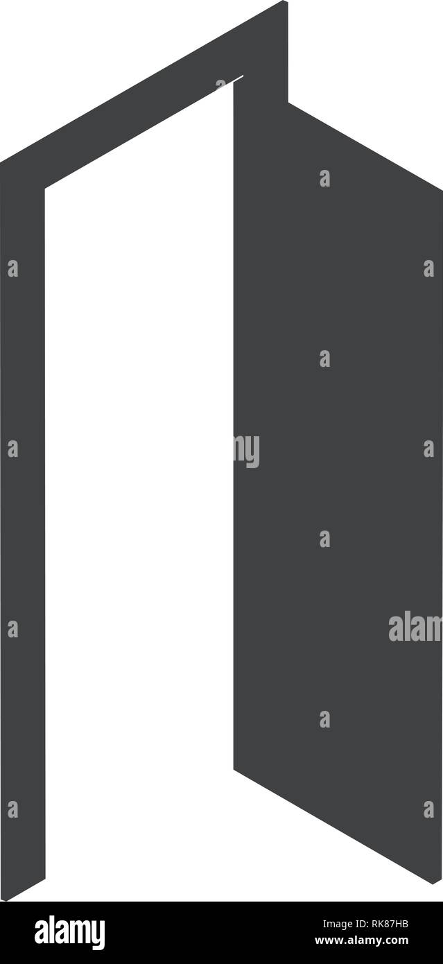 Door vector icon. Exit and enter sign, symbol Stock Vector Image & Art ...