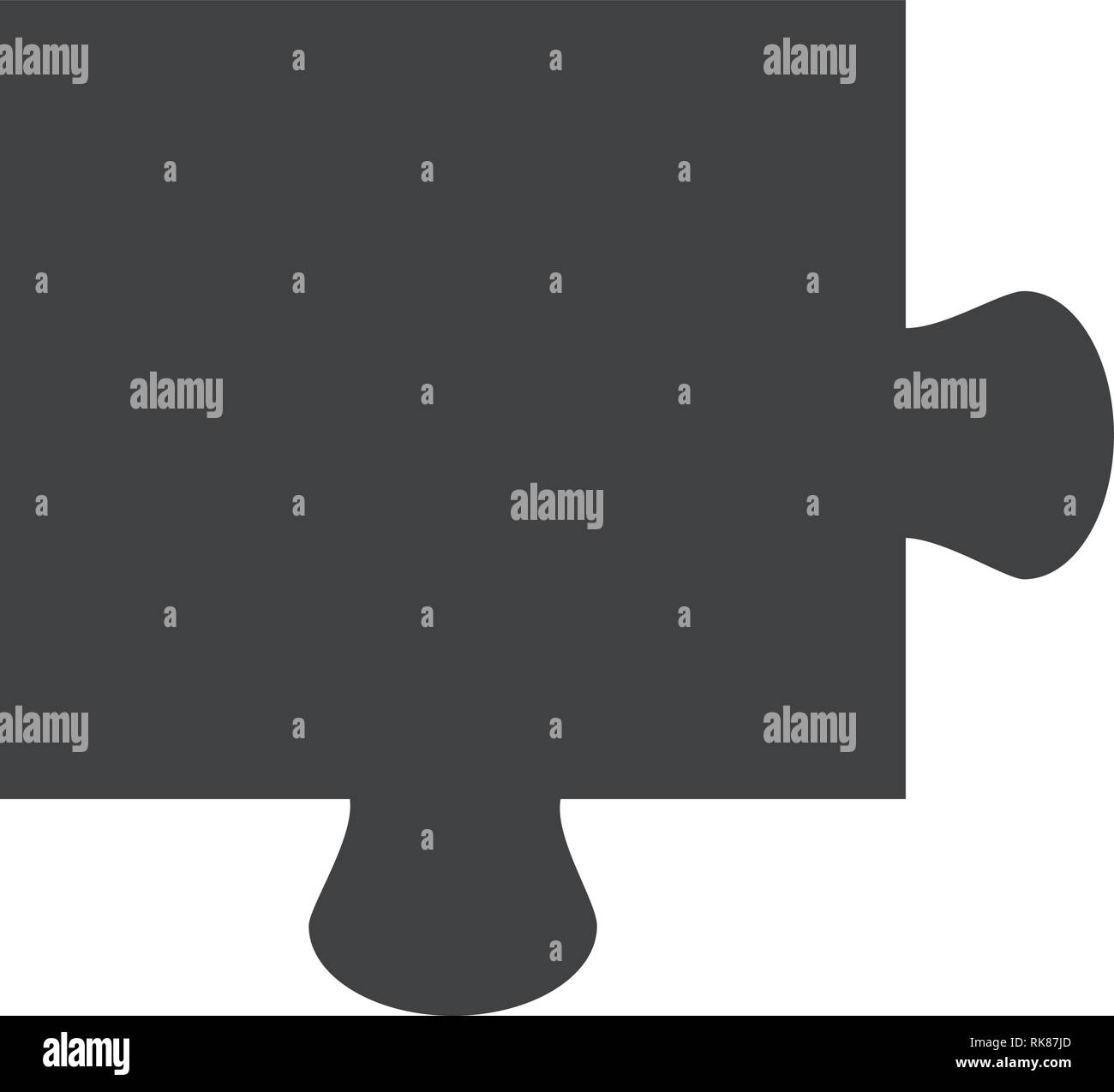 Simple grey puzzle vector icon, sign or symbol Stock Vector Image & Art ...