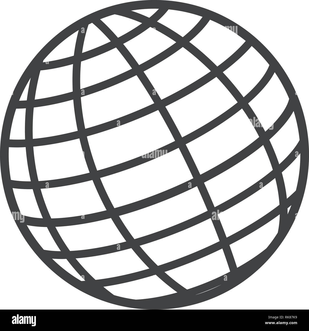 Vector icon globe, planet sign or symbol isolated Stock Vector Image ...