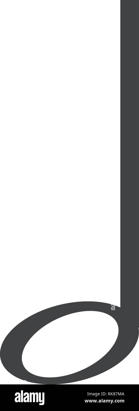 Vector music note icon. Melody sign, symbol Stock Vector Image & Art ...