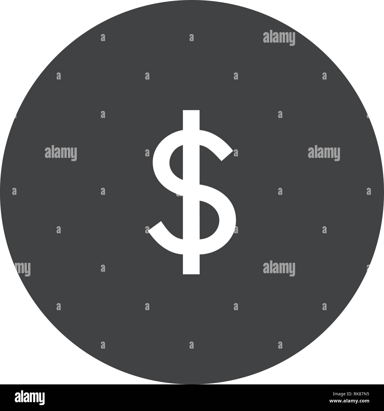 Vector icon dollar sign, symbol Stock Vector Image & Art - Alamy