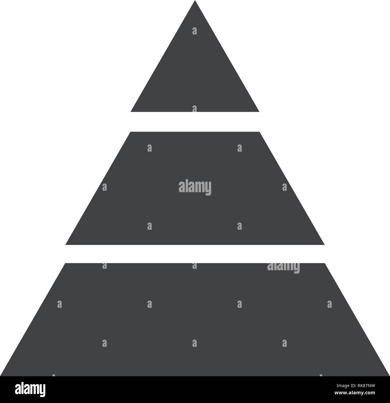 Pyramid Graph Vector Icon. Infographic chart Stock Vector Image & Art ...