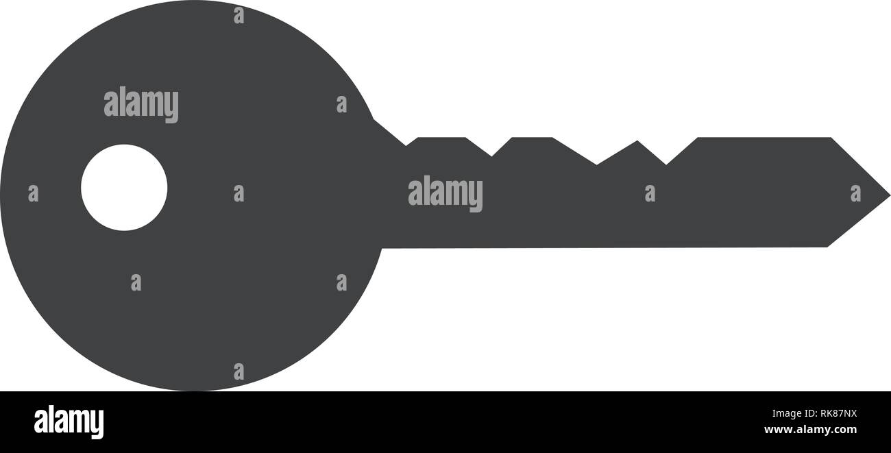 Vector icon key flat style. Key sign, symbol Stock Vector Image & Art ...