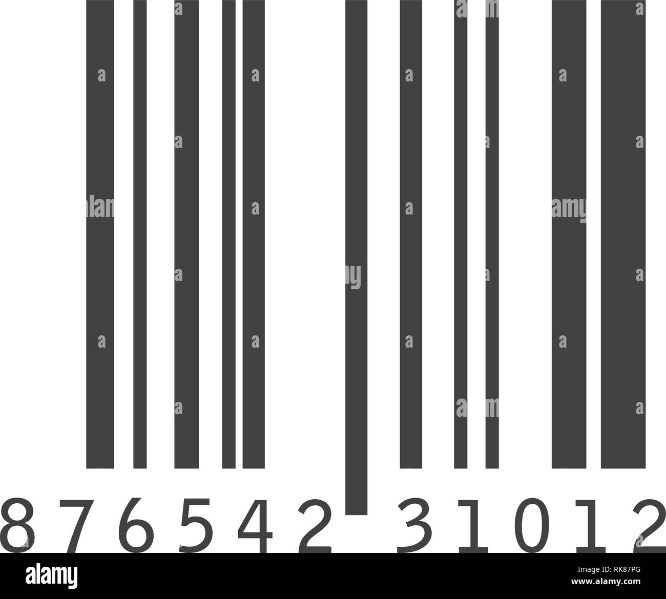 Bar code isolated vector. Barcode icon. Bar code tag, sticker Stock ...