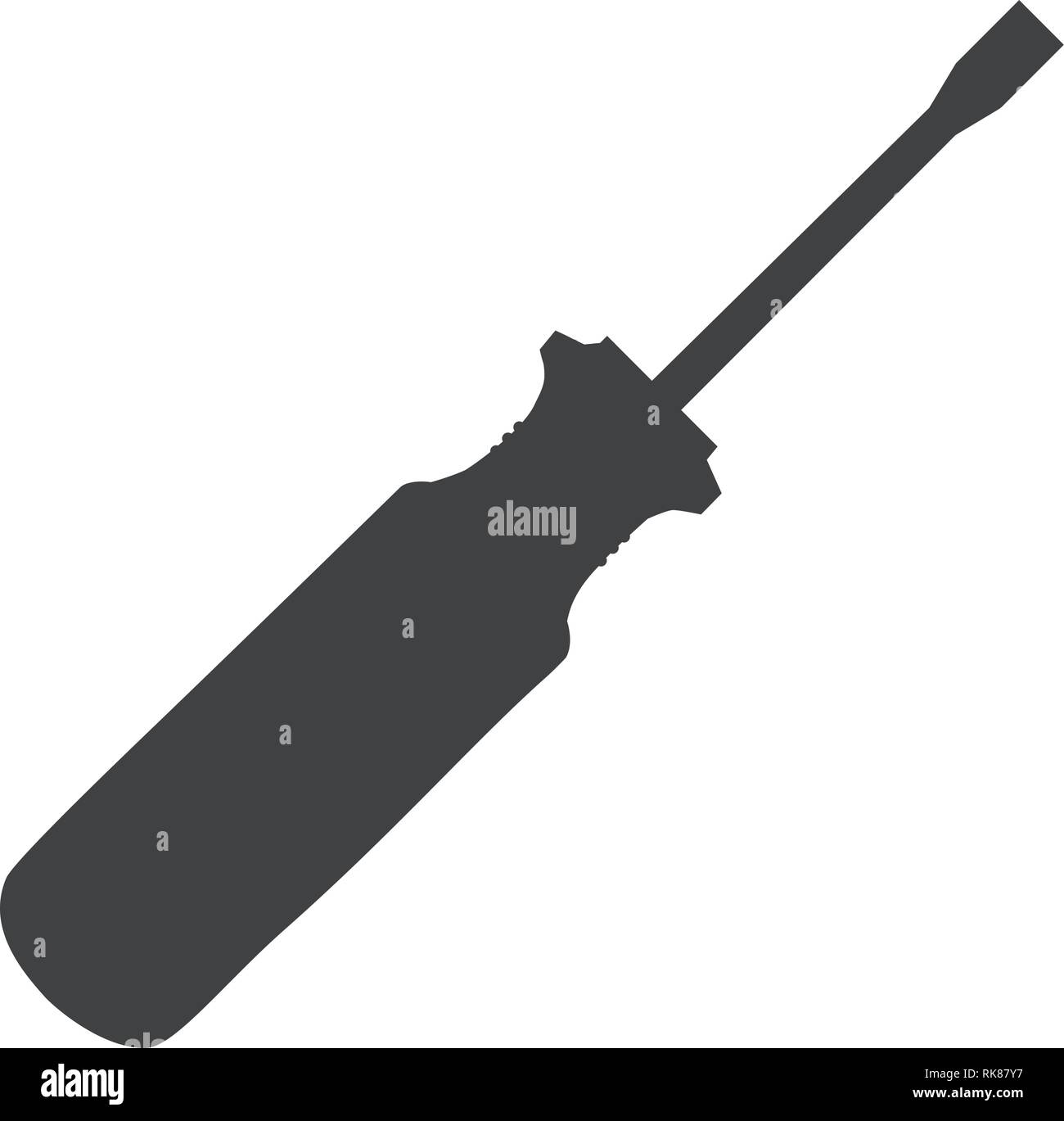 Screwdriver vector icon. Flat simple sign, symbol of screw driver Stock ...