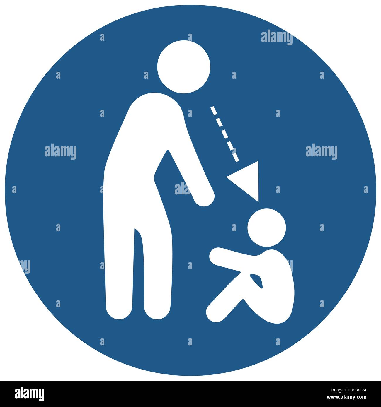 Baby under supervision and don't leave baby unattended sign Stock ...