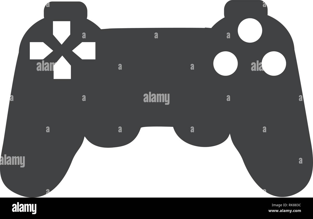 Gamepad, game controller vector icon. Video game pad pictogram Stock ...