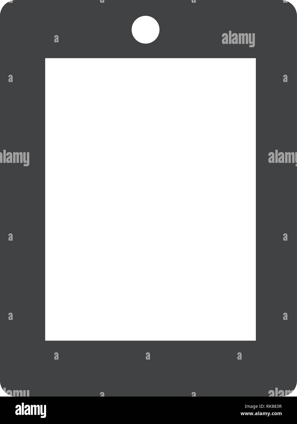 Black tablet computer vector Stock Vector Images - Alamy