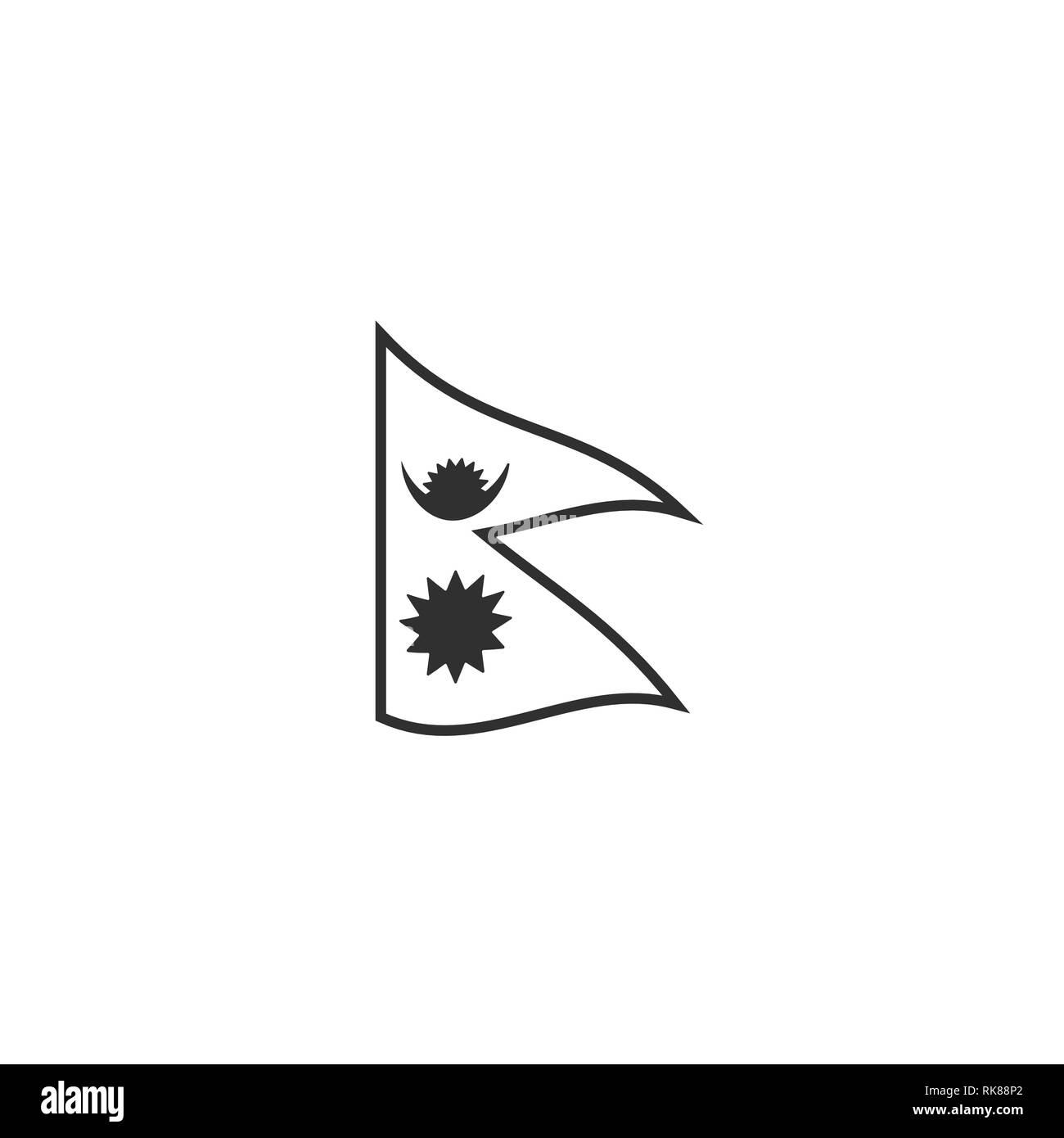 Nepal Flag Cut Out Stock Images & Pictures - Alamy