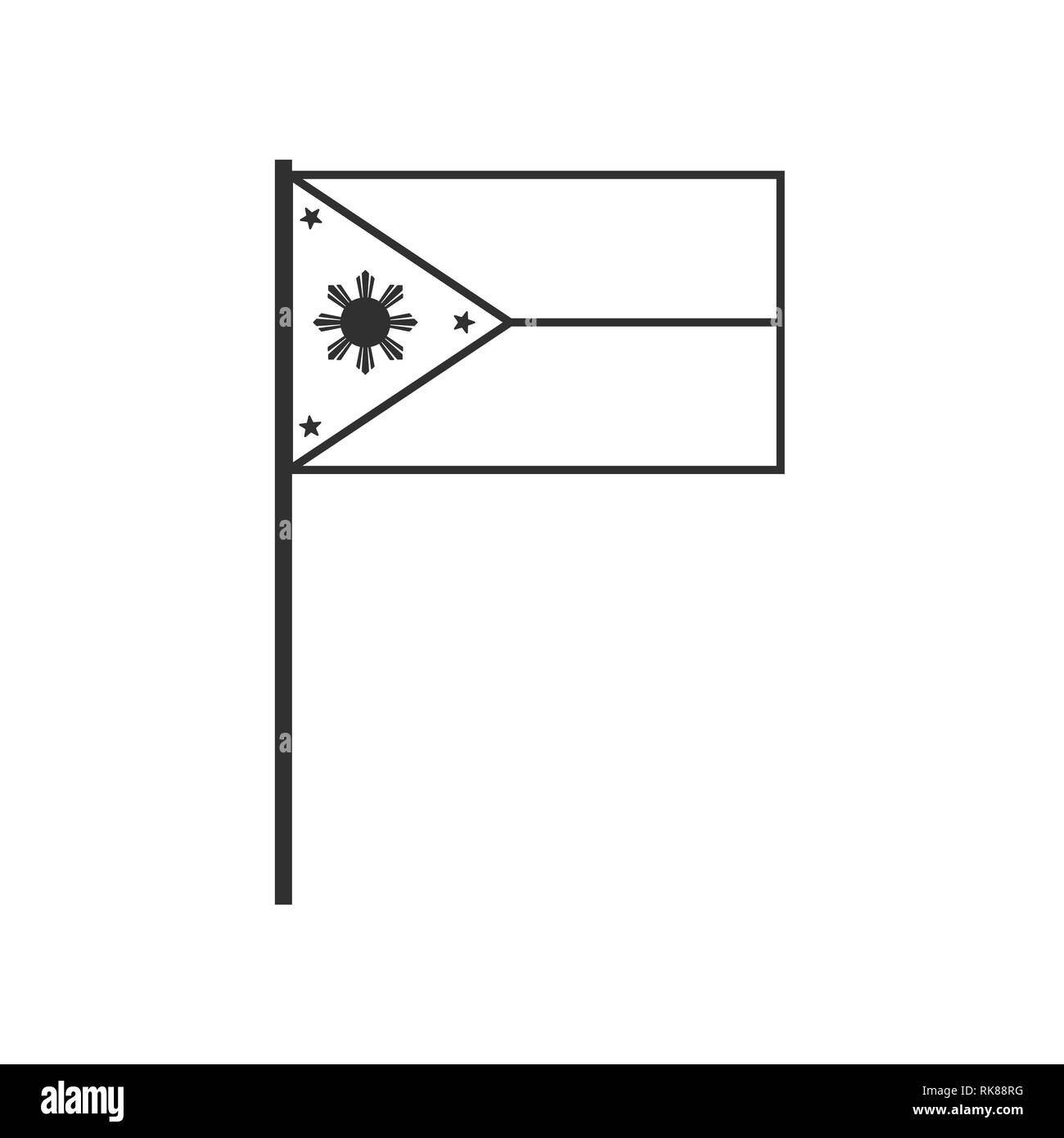 Philippines Flag Cut Out Stock Images & Pictures - Alamy