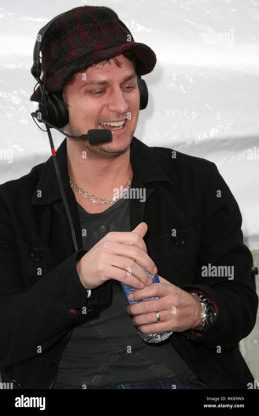 New York, USA. 02 May, 2009. Musician, Rob Thomas, on air, with, WFAN ...