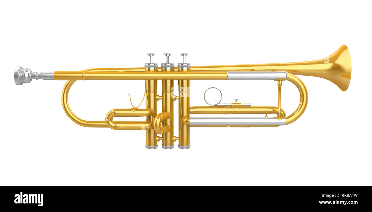 Musical instrument trumpet Cut Out Stock Images & Pictures - Alamy