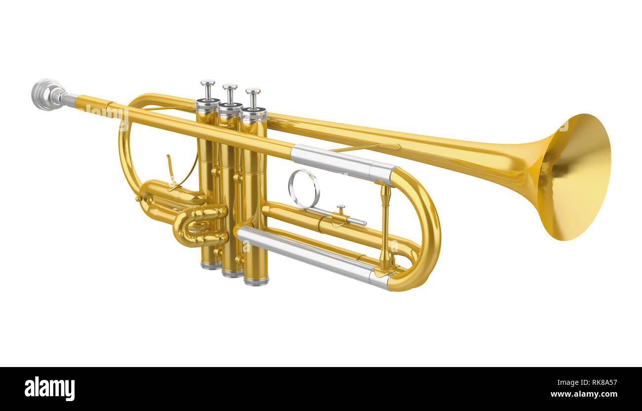 Musical instrument trumpet Cut Out Stock Images & Pictures - Alamy