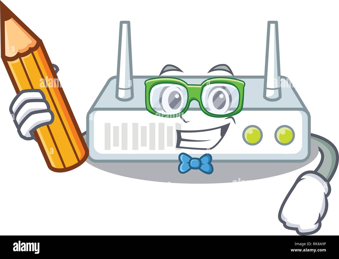 Student router is installed in cartoon wall Stock Vector Image & Art ...