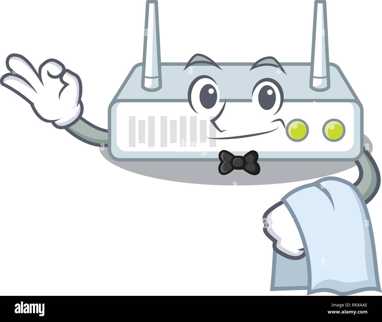 Wifi router in home Stock Vector Images - Alamy