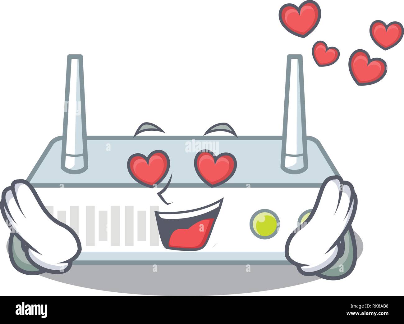 Wifi router in home Stock Vector Images - Alamy