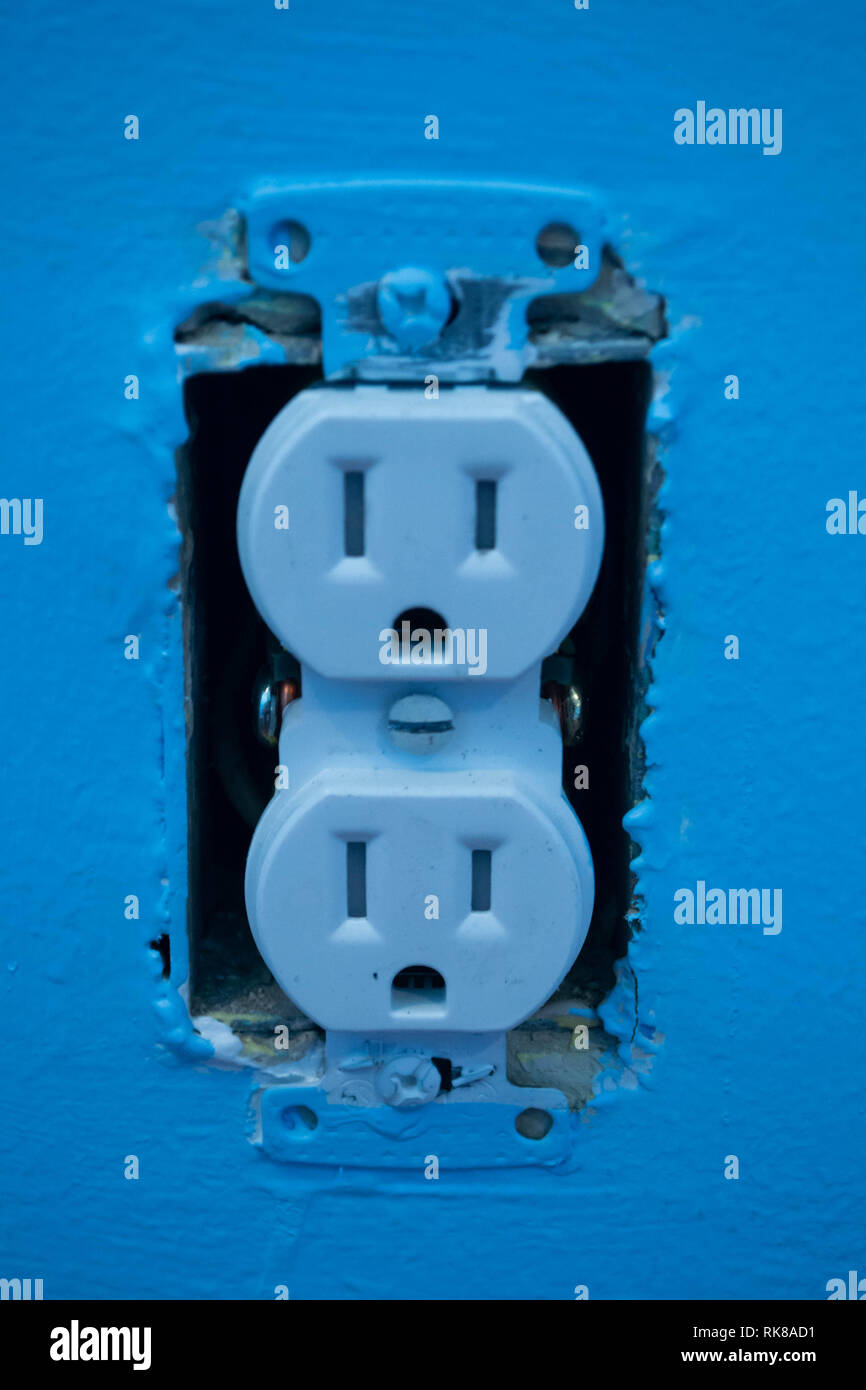 Exposed power plug hi-res stock photography and images - Alamy