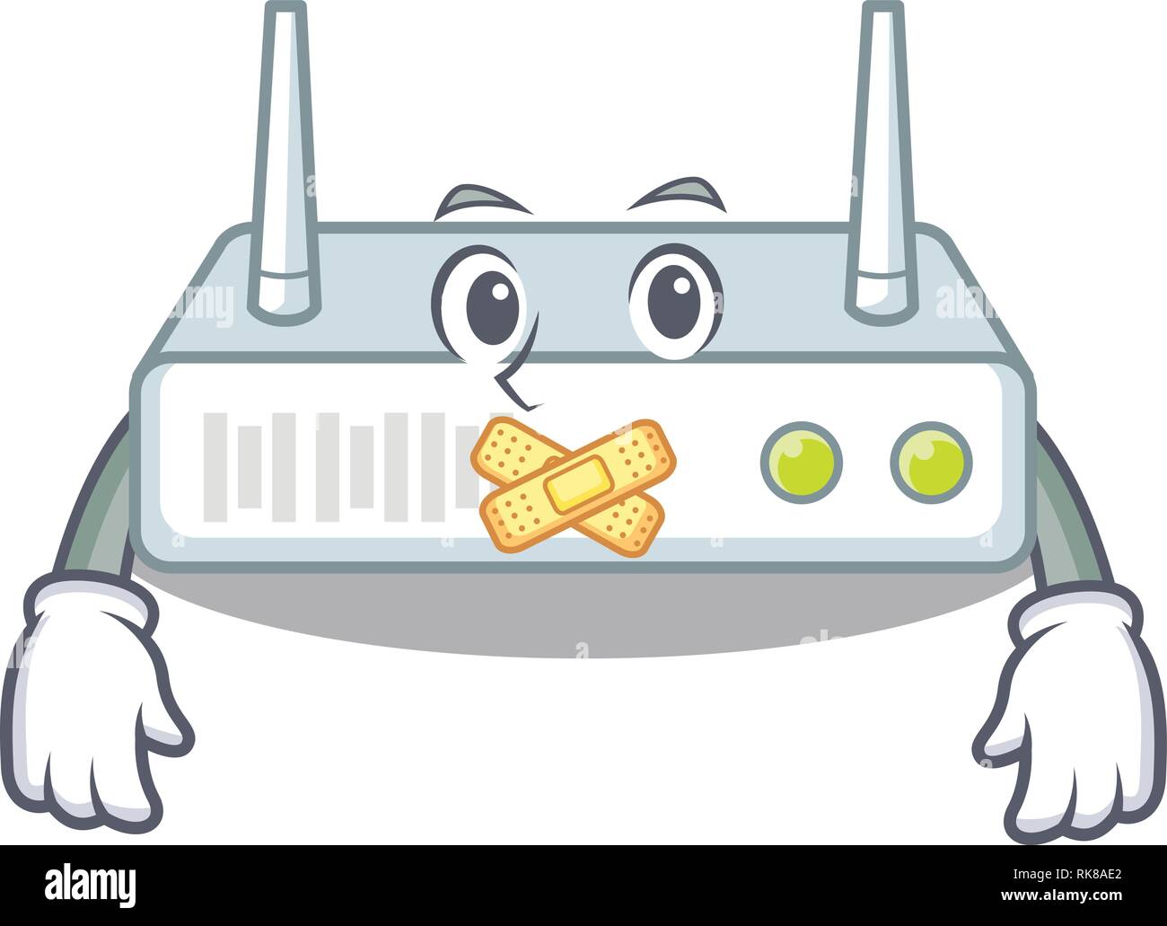 Silent router placed on wooden cartoon table Stock Vector Image & Art ...