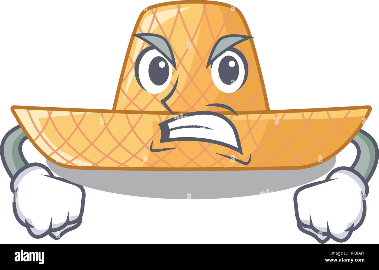 Cartoon angry man in hat hi-res stock photography and images - Alamy