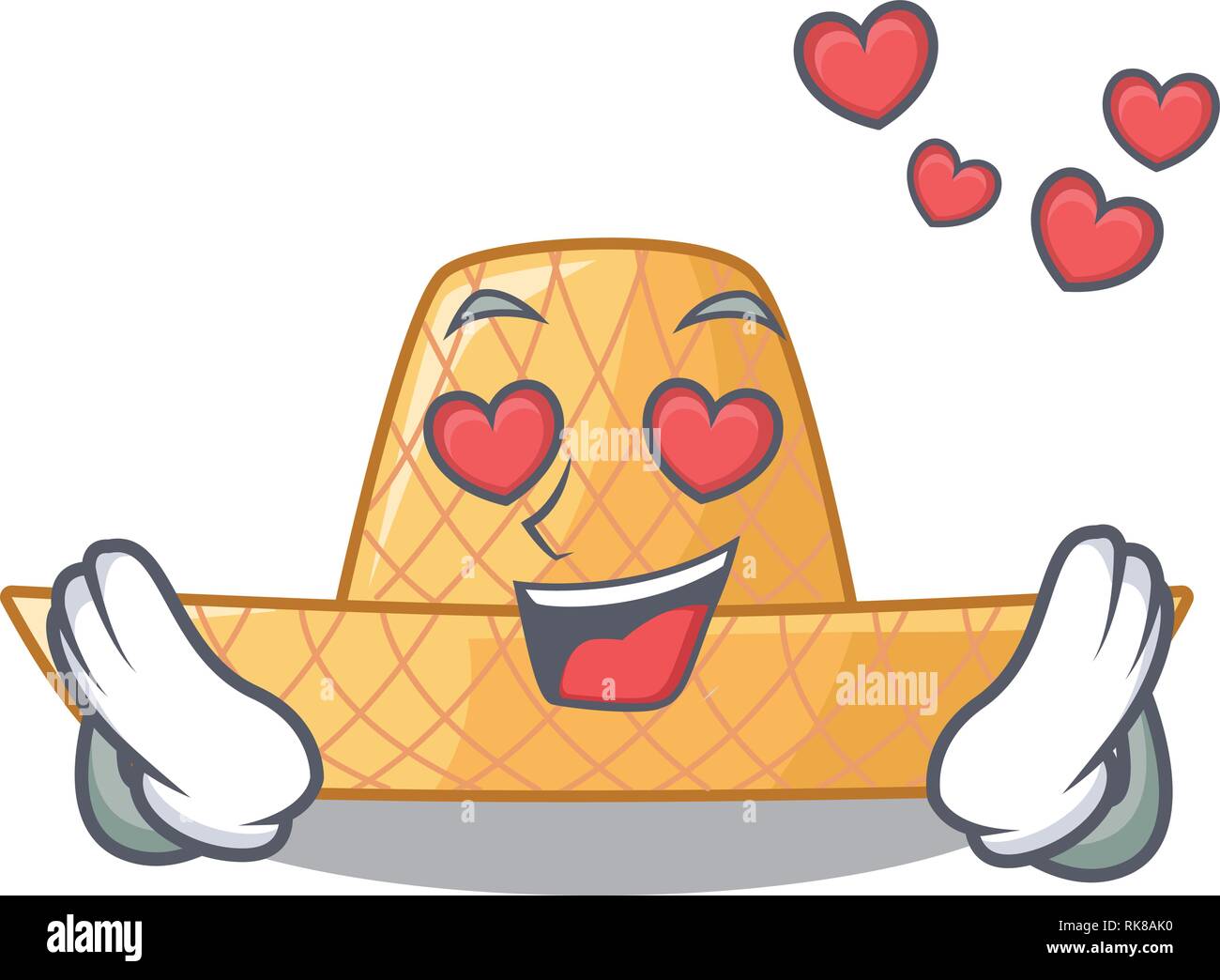 Straw hat ribbon in Stock Vector Images - Alamy