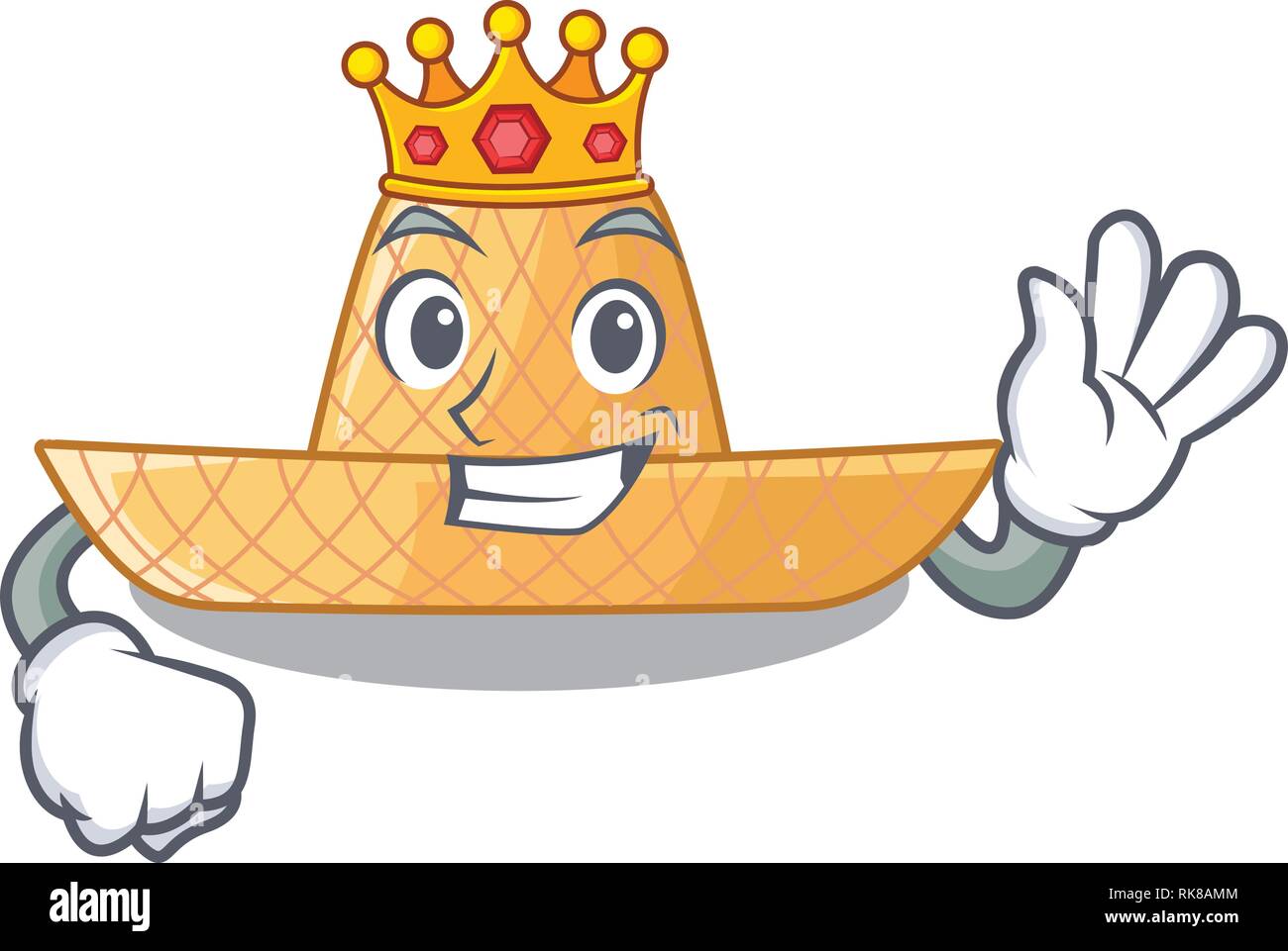 Hat crowned Stock Vector Images - Alamy