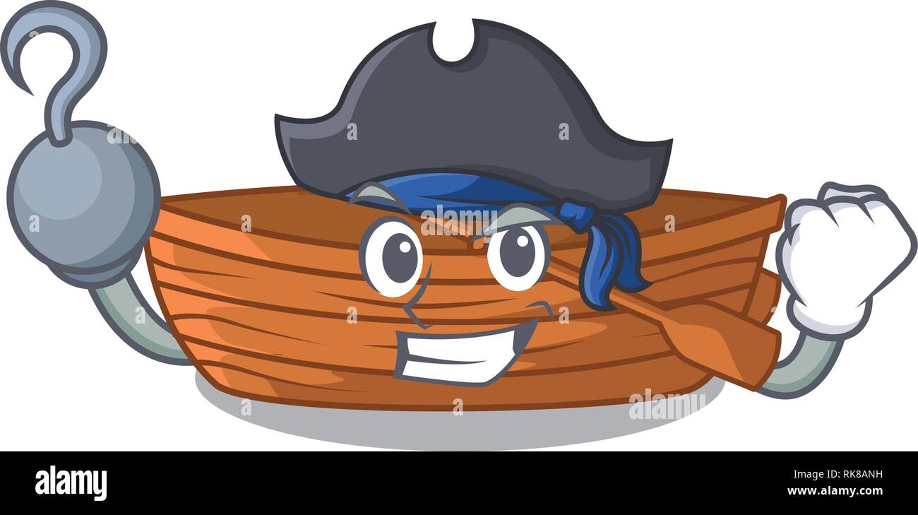 Empty rowboat in water Stock Vector Images - Alamy