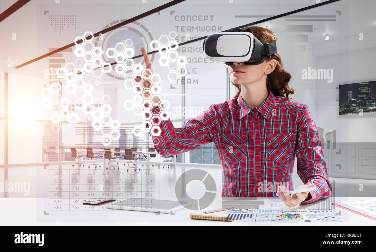 Student hologram concept virtual reality hi-res stock photography and ...