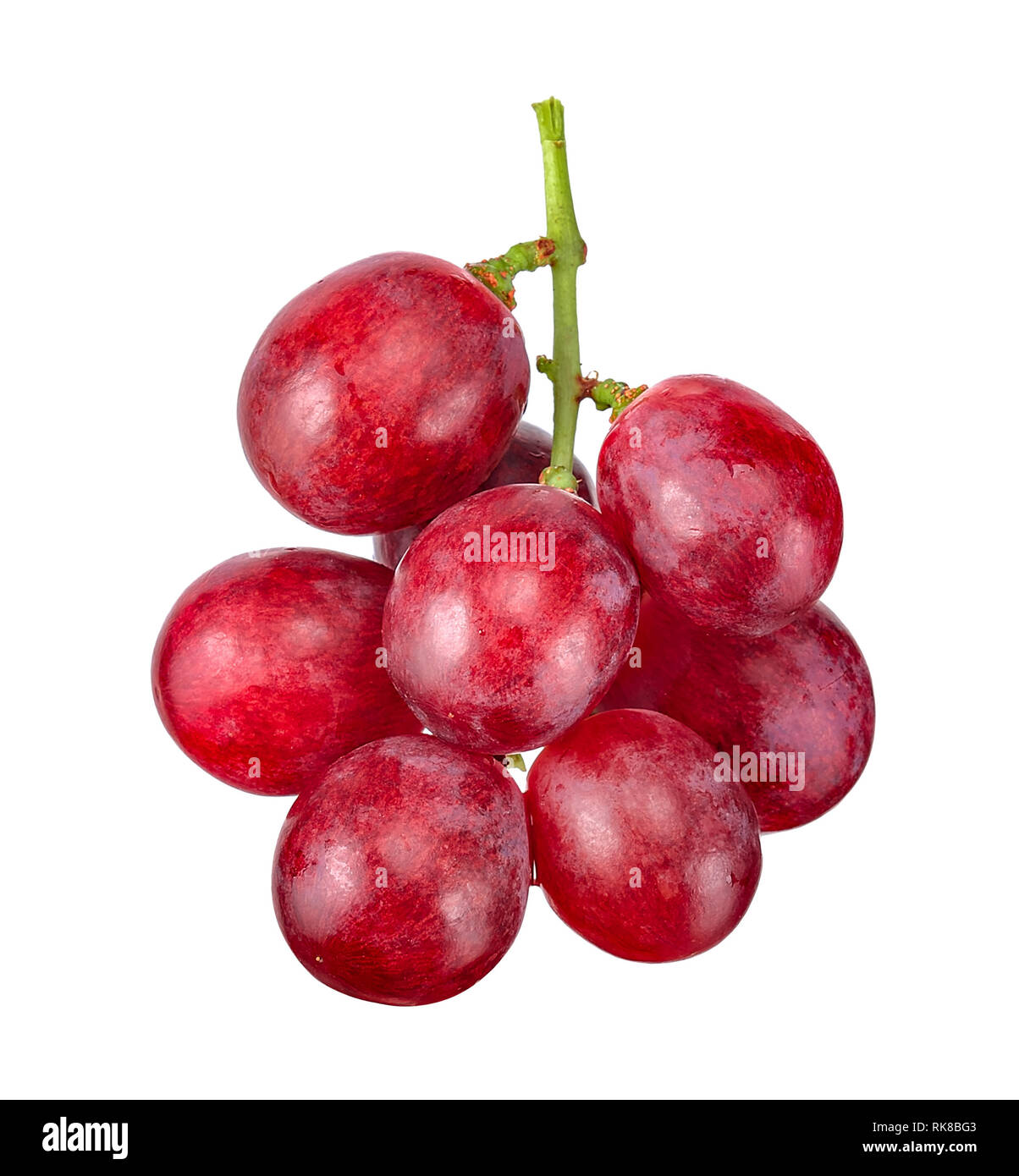 Red grape isolated on white with clipping path Stock Photo - Alamy