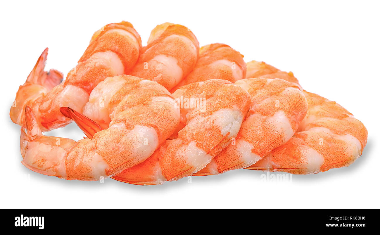 Shrimp isolated on white background with clipping path Stock Photo - Alamy