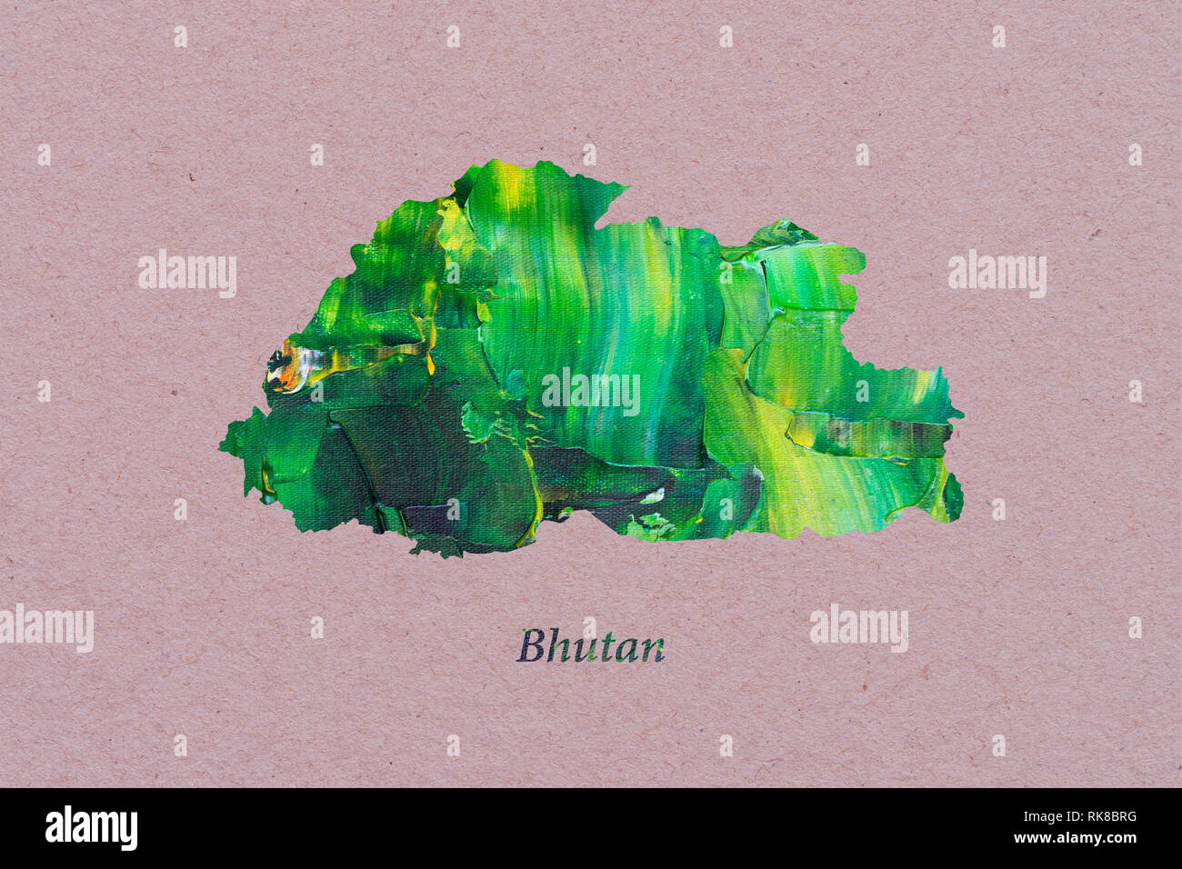 Country bhutan map hi-res stock photography and images - Alamy